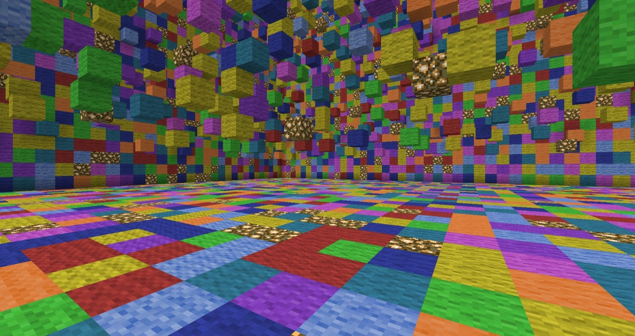 Jumpdown in wool style Minecraft Map