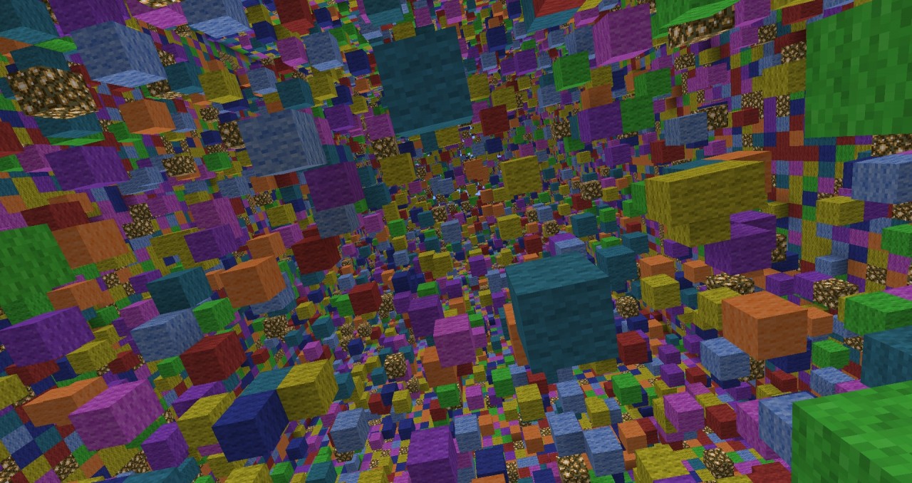 Jumpdown in wool style Minecraft Map