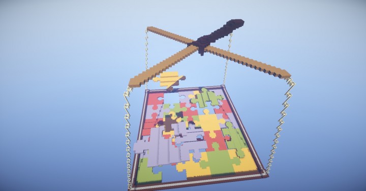 Jigsaw Falling Into Place - Concept 3D Build Minecraft Map