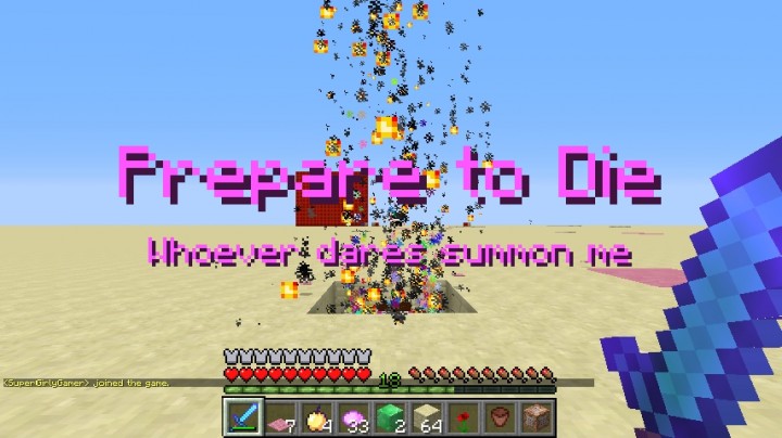 GamingWithJen Boss in one command 1.8 Minecraft Map