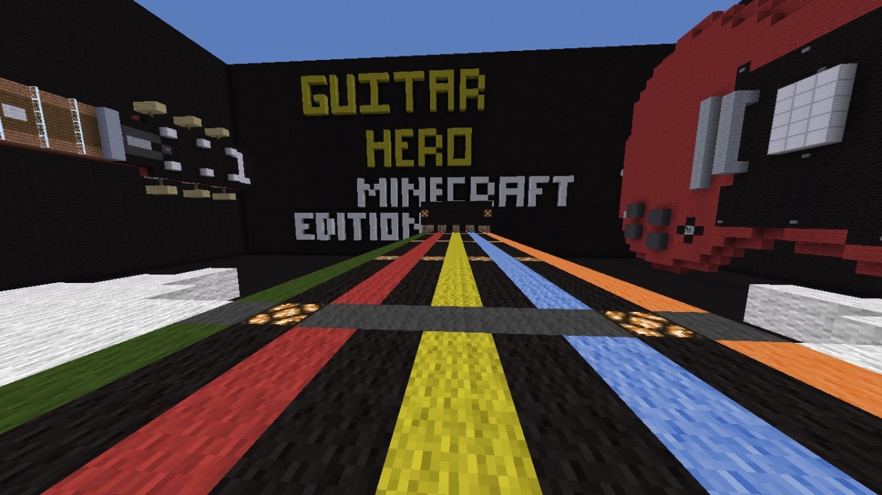 Guitar Hero- Minecraft Edition Minecraft Map