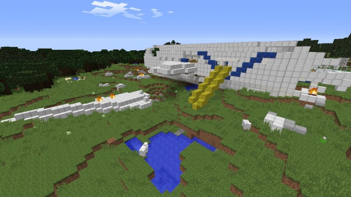 Crashed Plane Minecraft Map