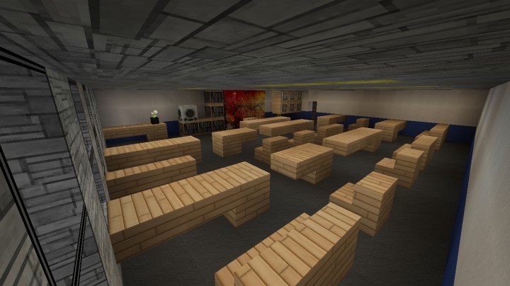 Modern School Center Minecraft Map