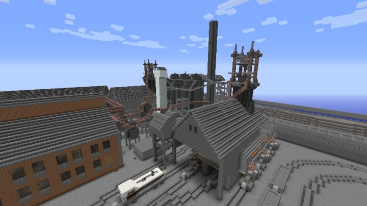 Pre-WWII Blast Furnaces (Design #1, Carrie 6+7 Based) Minecraft Map