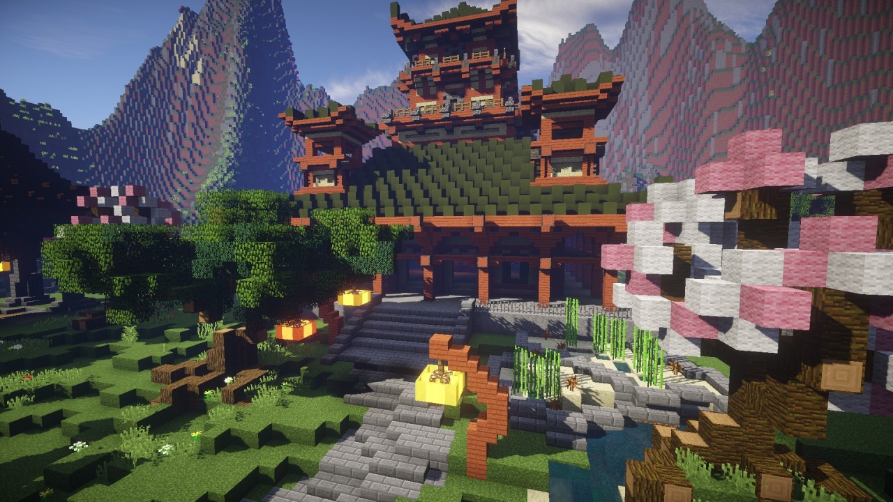 Oriental Style Server Spawn Minecraft Map