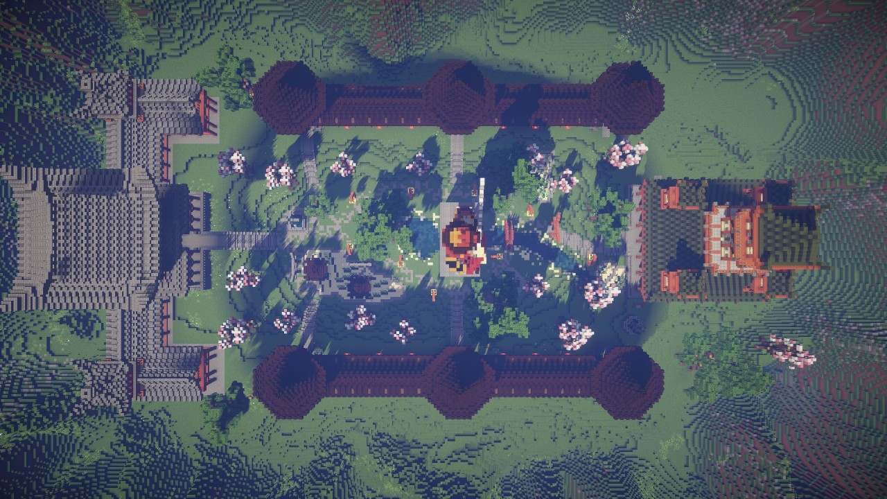 Oriental Style Server Spawn Minecraft Map