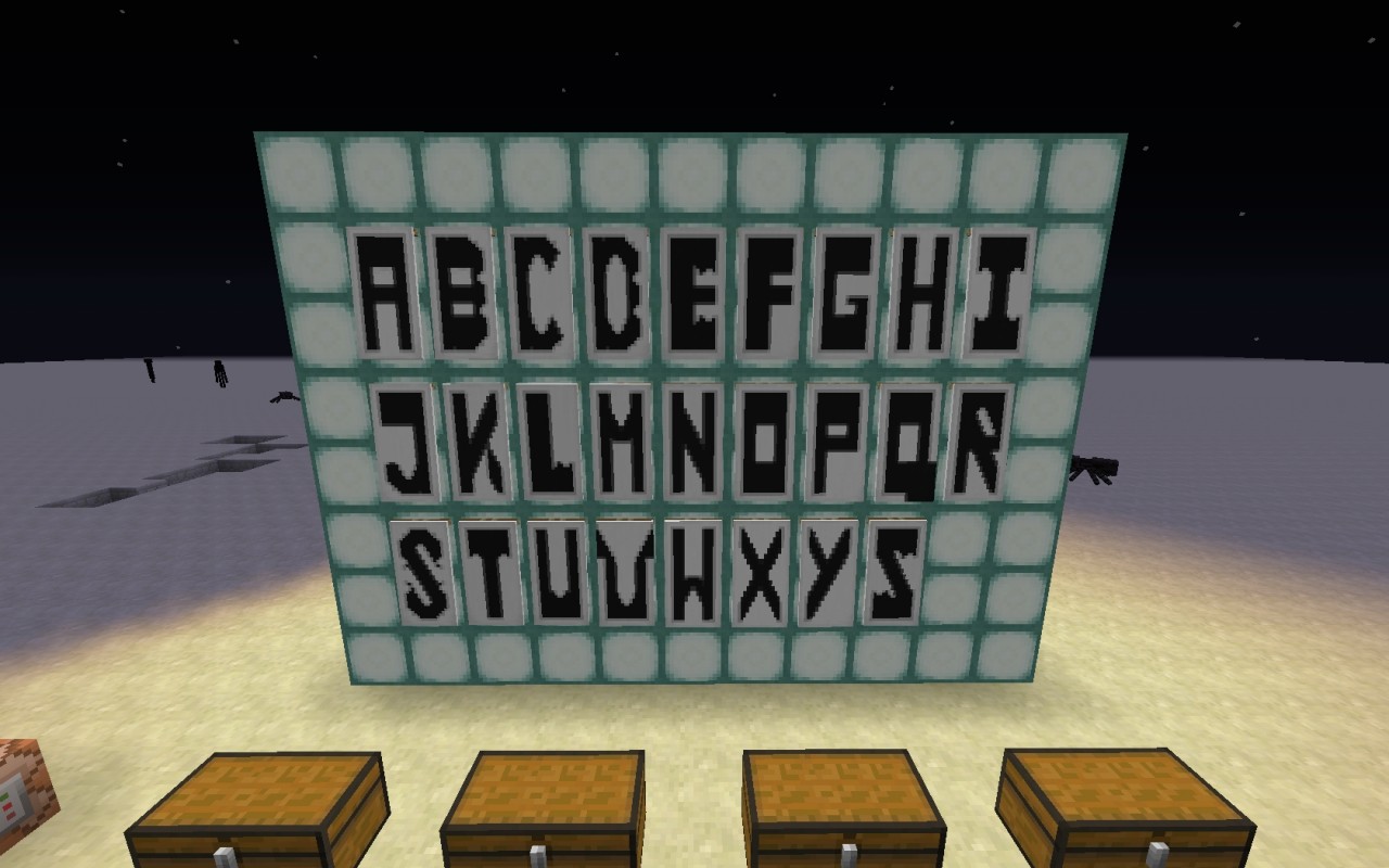 Banner Letters Minecraft