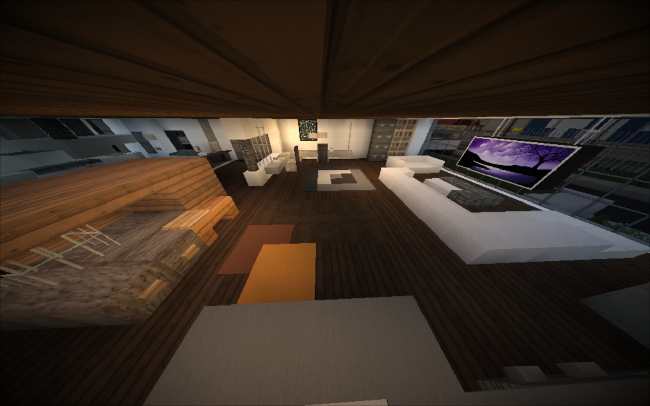 FoxRiver Builds-Riverside modern house 3 Minecraft Map