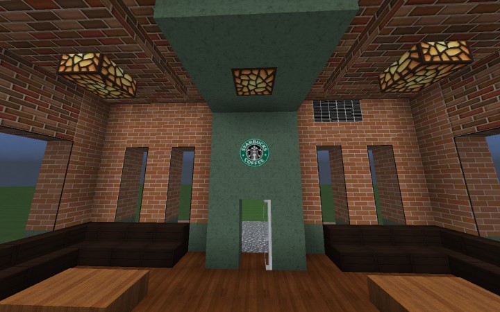 Realistic Starbucks (Interior + Texture Pack) Minecraft Map