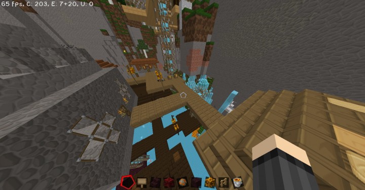 Town in the Far lands Minecraft Map