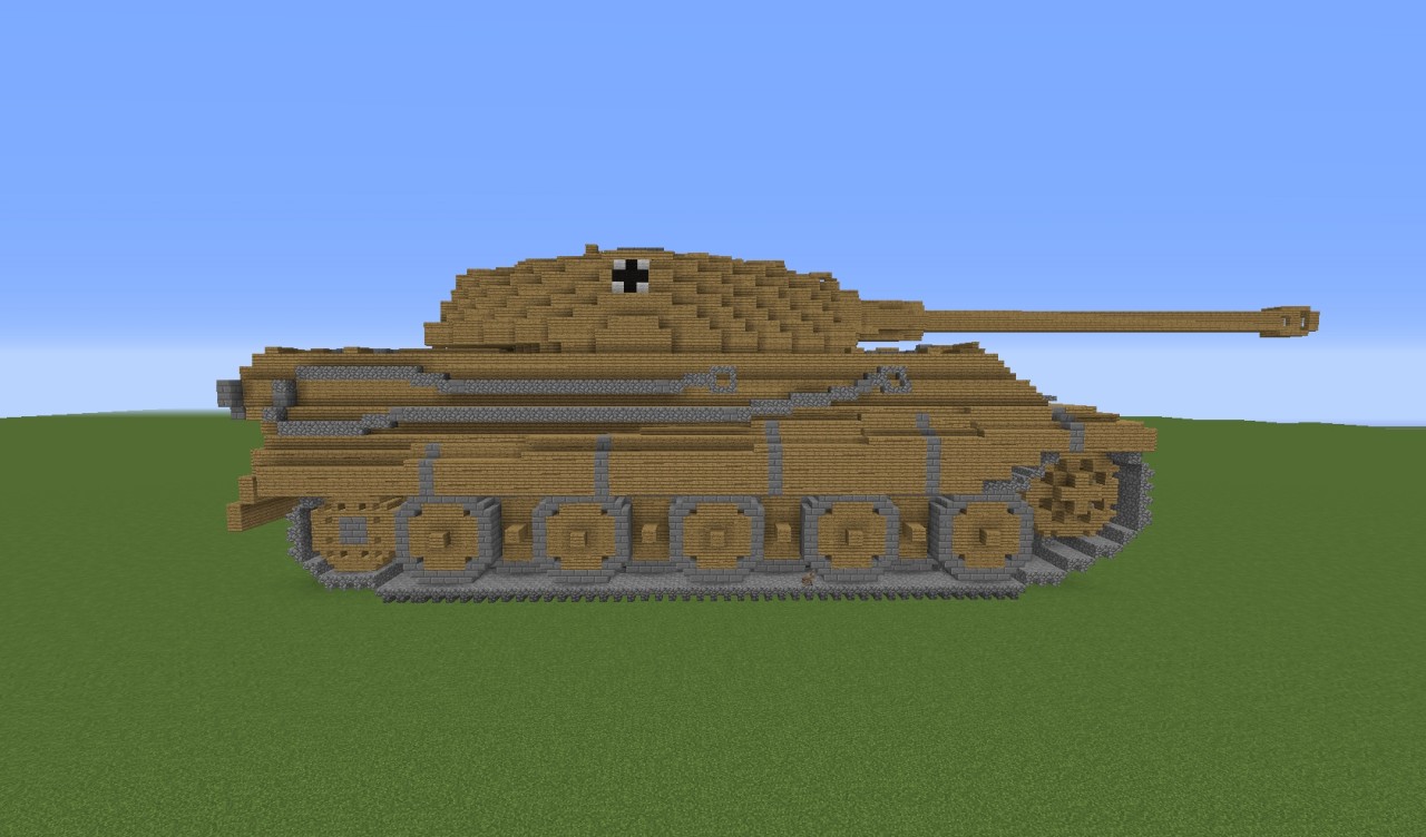 Tiger II (10:1 scale) Minecraft Map