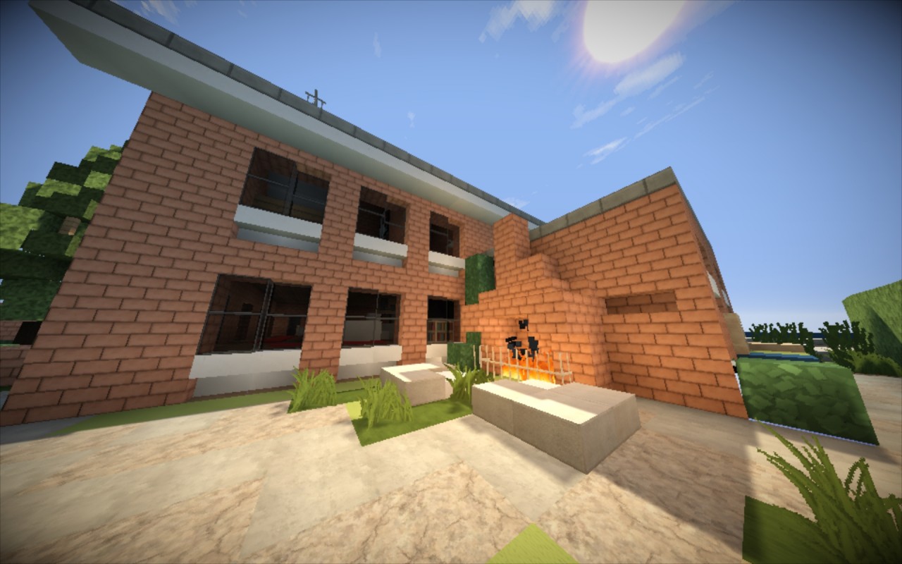 FoxRiver builds-British Suburban House Minecraft Map