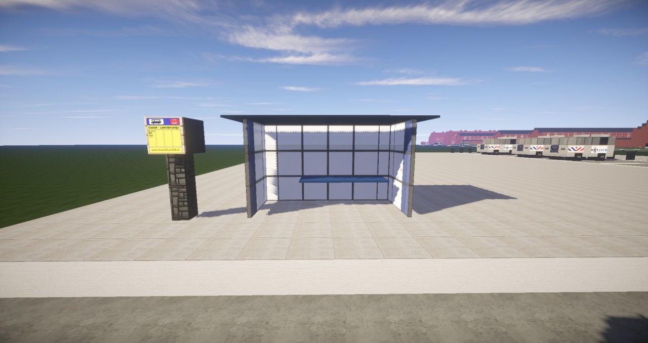 Dutch bus and bus stop Minecraft Map