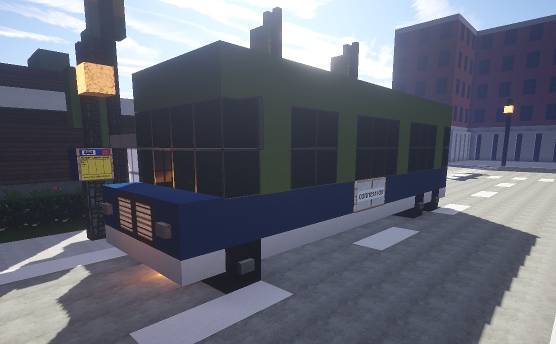 Dutch bus and bus stop Minecraft Map