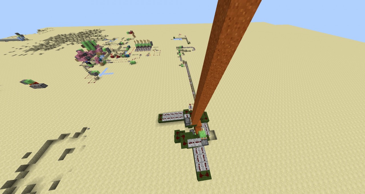 Sand Launcher, Player Launcher, and Armor Stand Wave> Minecraft Map