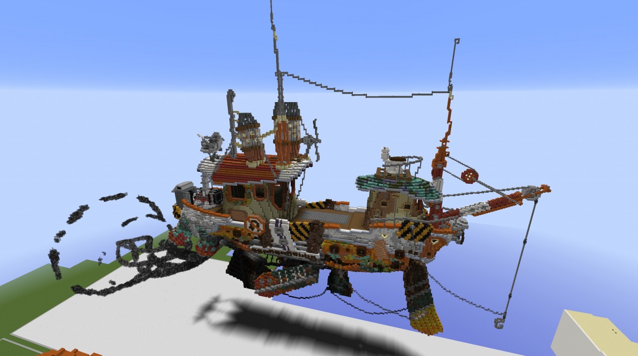 The Scrappy Scarborough - Junkyard collection ship Minecraft Map