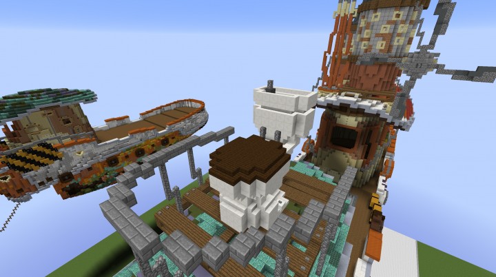The Scrappy Scarborough - Junkyard collection ship Minecraft Map