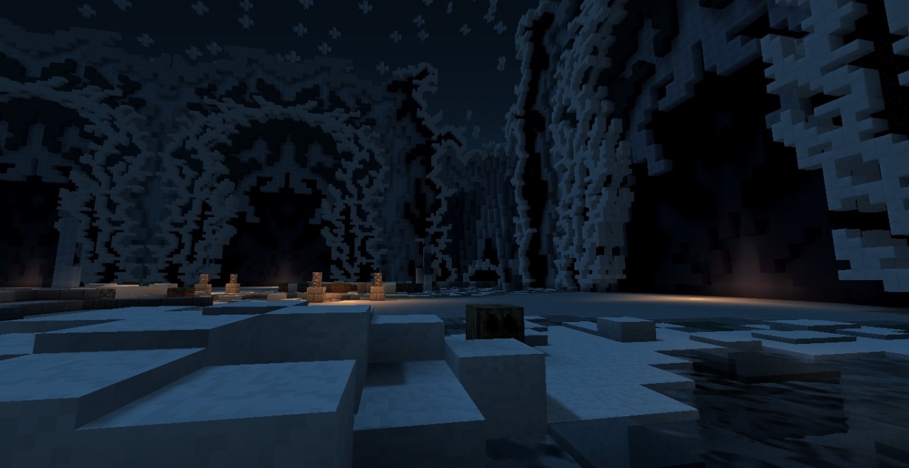 Massive Ice-Themed Hub for "Frosted Network" Minecraft Map