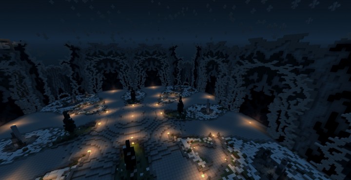 Massive Ice-Themed Hub for "Frosted Network" Minecraft Project