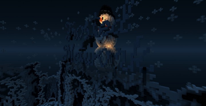 Massive Ice-Themed Hub for "Frosted Network" Minecraft Map
