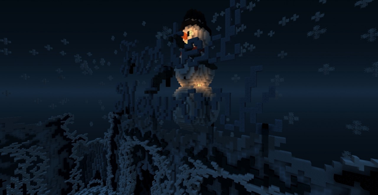 Massive Ice-Themed Hub for "Frosted Network" Minecraft Map