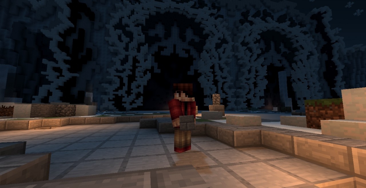 Massive Ice-Themed Hub for "Frosted Network" Minecraft Map