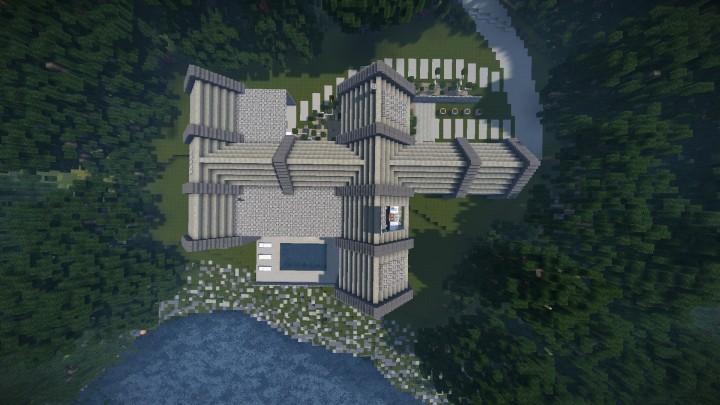 Modern Countryside House Minecraft Map