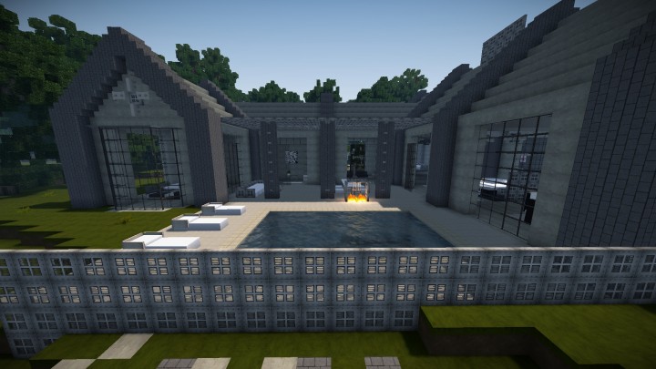 Modern Countryside House Minecraft Map