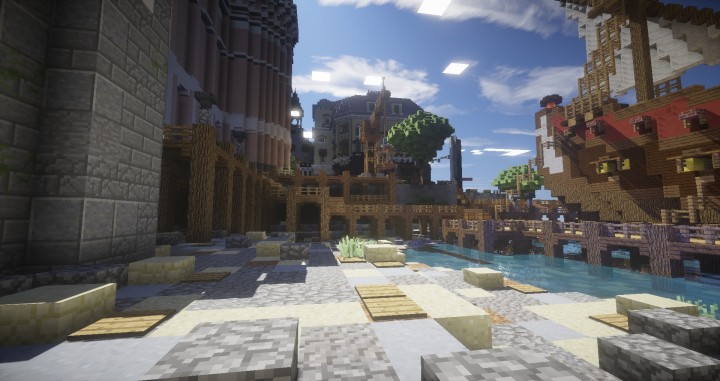 '' Loguetown '' ローグタウン One Piece Minecraft Map