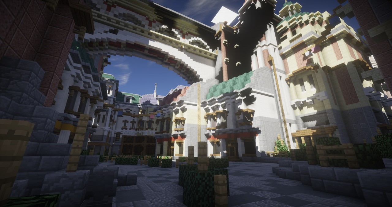 '' Loguetown '' ローグタウン One Piece Minecraft Map