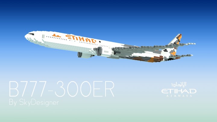 Boeing 777-300ER | Etihad Airways Minecraft Map
