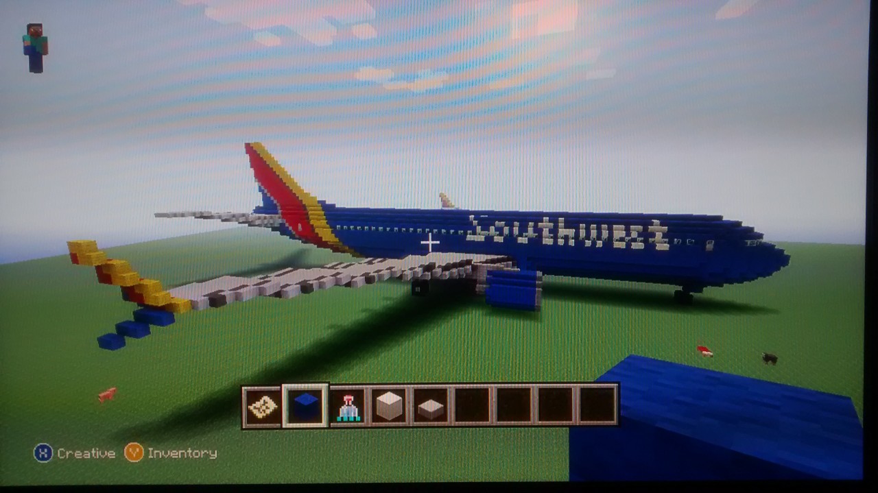 Boeing 737 MAX 8 (Southwest Airlines) Minecraft Map