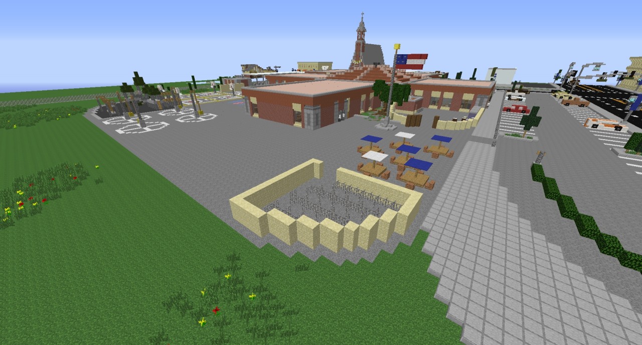 Port Ray Builds | West Bluffs Elementary School Minecraft Map