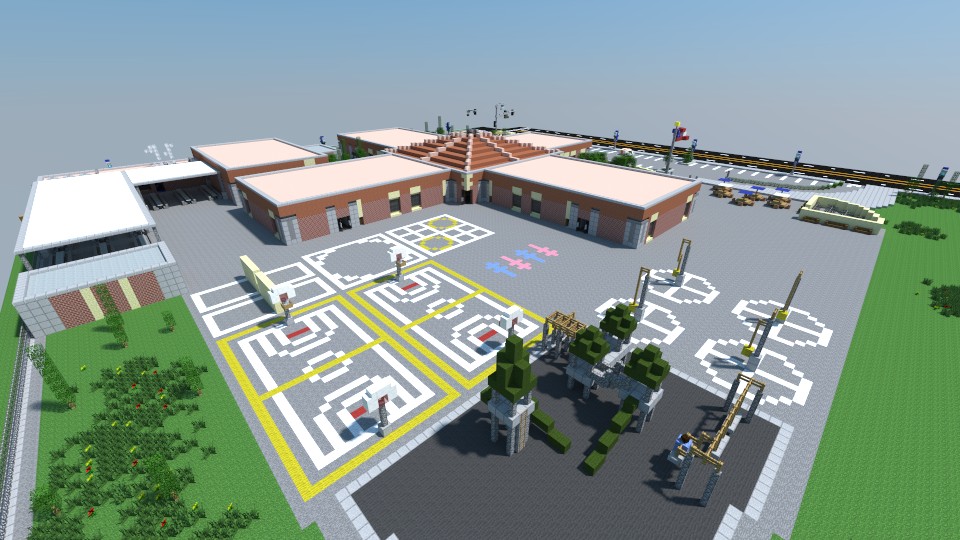Port Ray Builds | West Bluffs Elementary School Minecraft Map