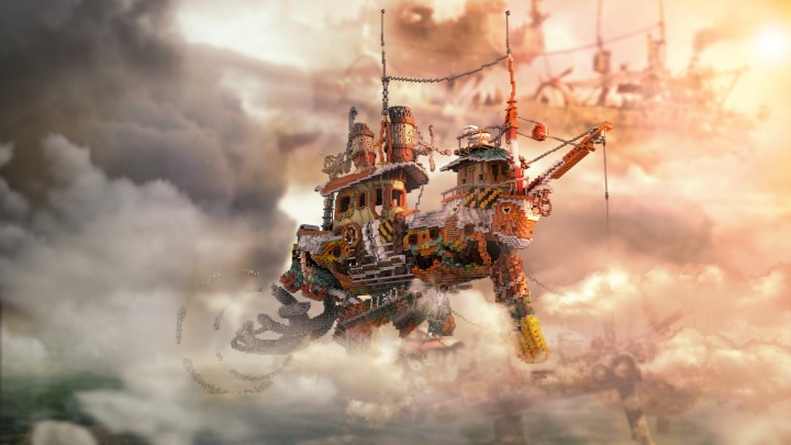 The Scrappy Scarborough - Junkyard collection ship Minecraft Map