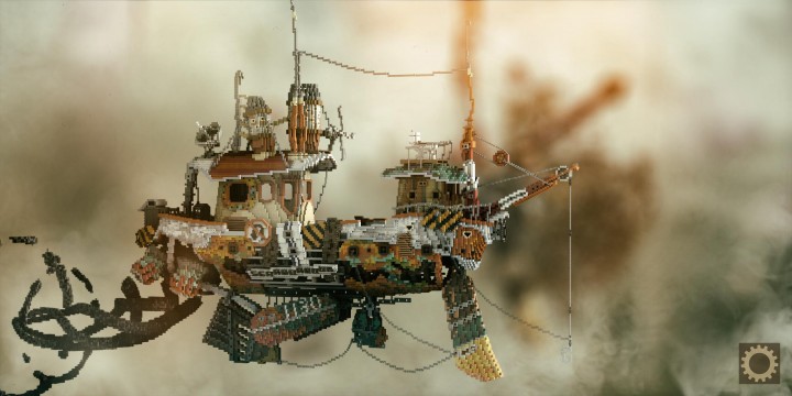 The Scrappy Scarborough - Junkyard collection ship Minecraft Map