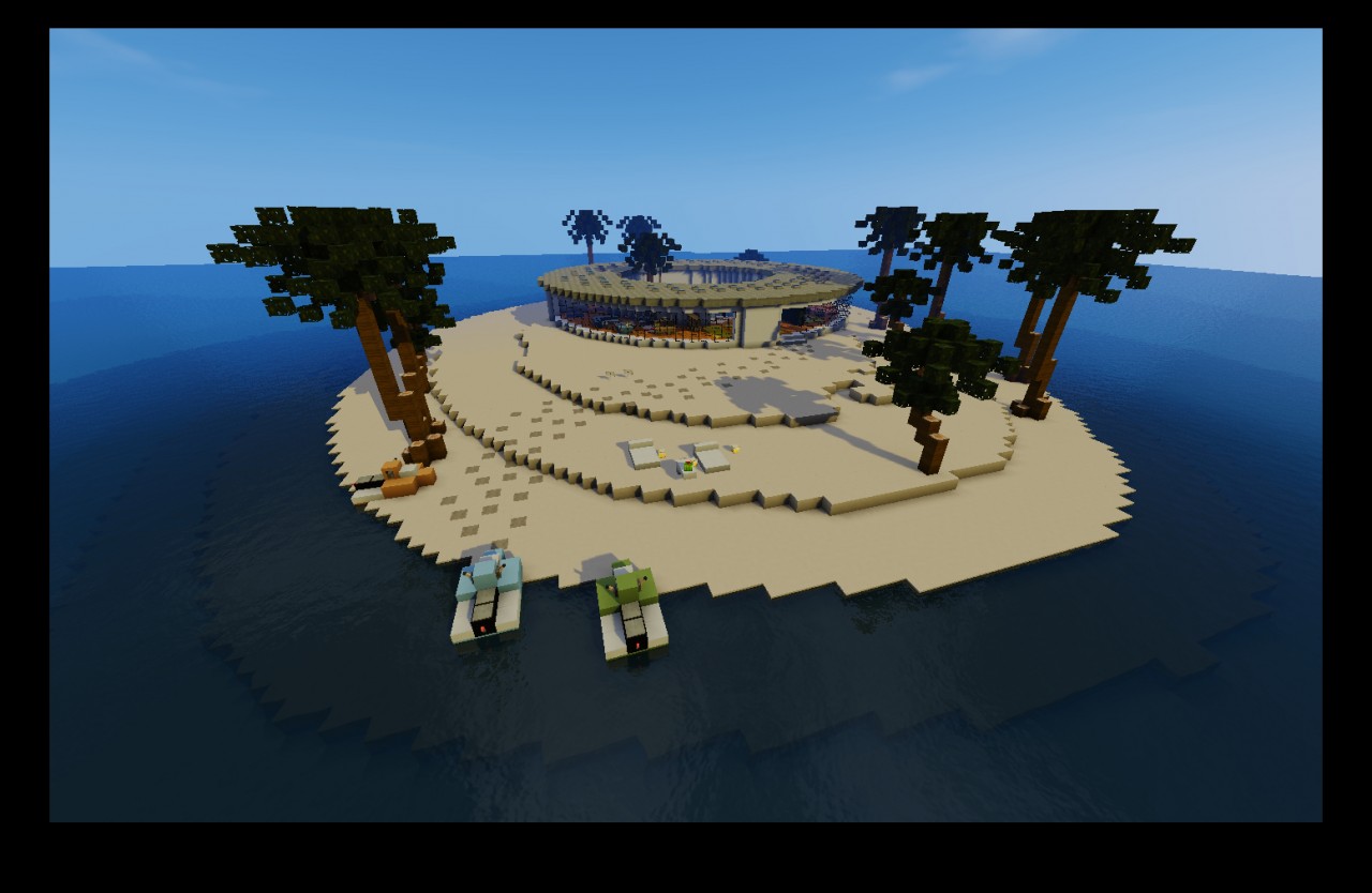 Exotic Donut Island Mansion Minecraft Map