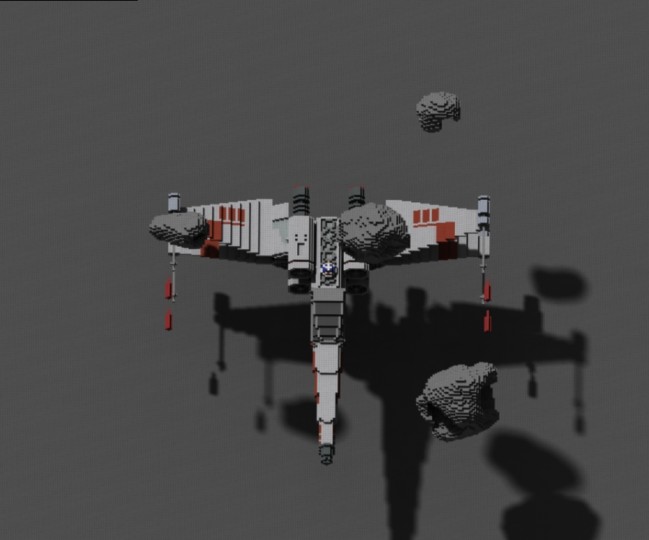 X-Wing (Rebel Star Fighter) from Star wars Minecraft Map