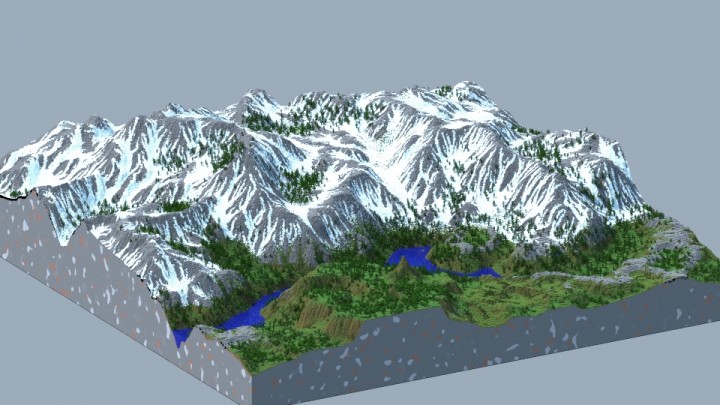 Snow World 1k x 1k Minecraft Map