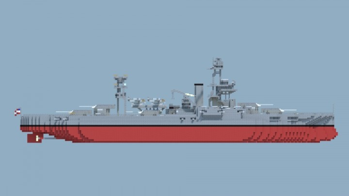 USS Texas (BB-35) Minecraft Map