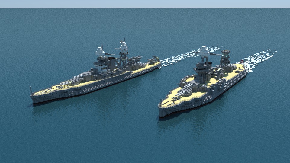 USS Texas (BB-35) Minecraft Map
