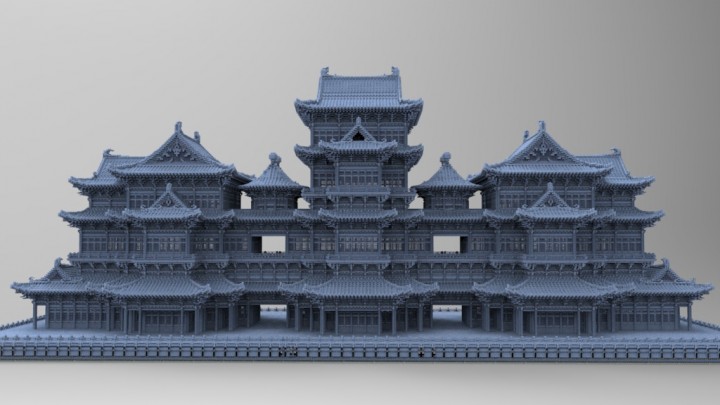 Chinese ancient architecture 3 Minecraft Map