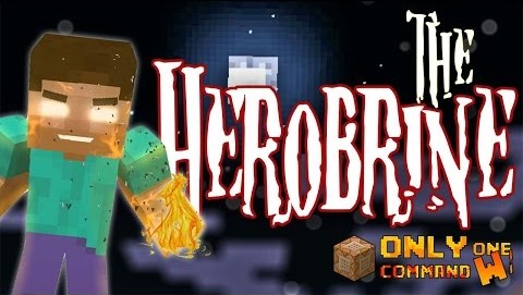 The Herobrine in one command Minecraft Map