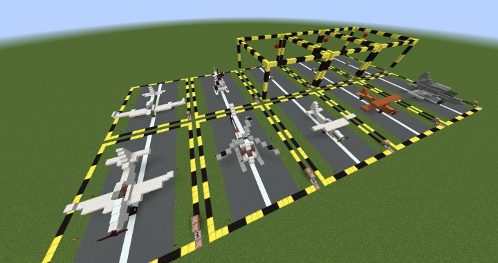 [Vehicles] Planes and helicopters [7 aircrafts] Minecraft Map