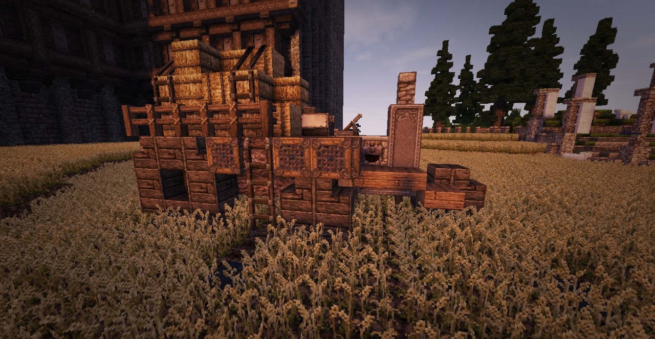 Simple Steampunkish Fantasy Cart Minecraft Map
