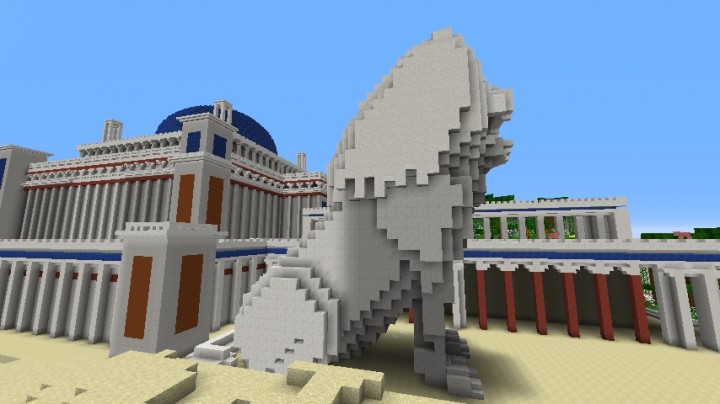Lion Statue Minecraft Map
