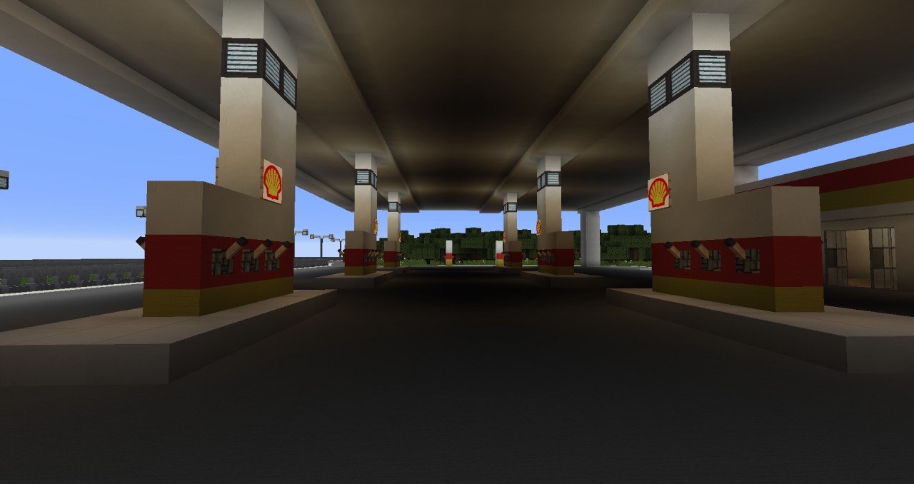 Shell Tank station / petrol pump Minecraft Map