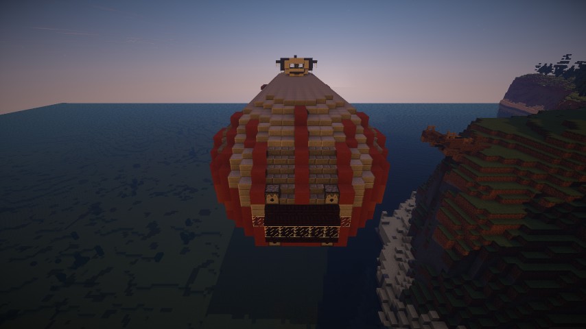 Pirate Flagship Onslaught - Working Air Warship w TNT Cannons Minecraft Map