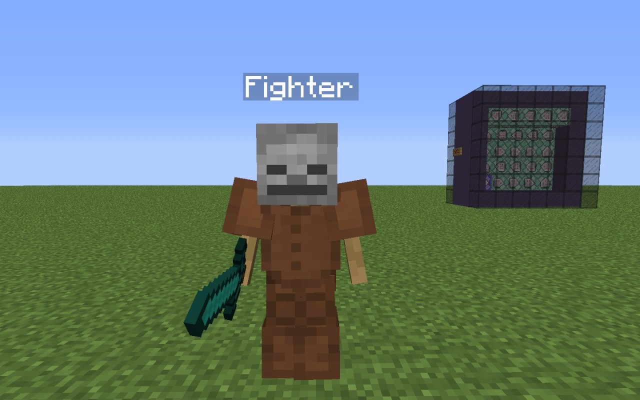Auto Fighter And Miner Minecraft Map