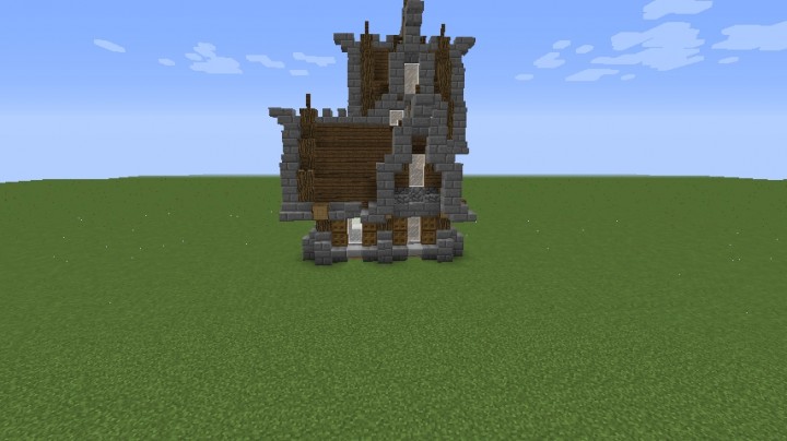 17 Small Medieval House Schematic Minecraft Project